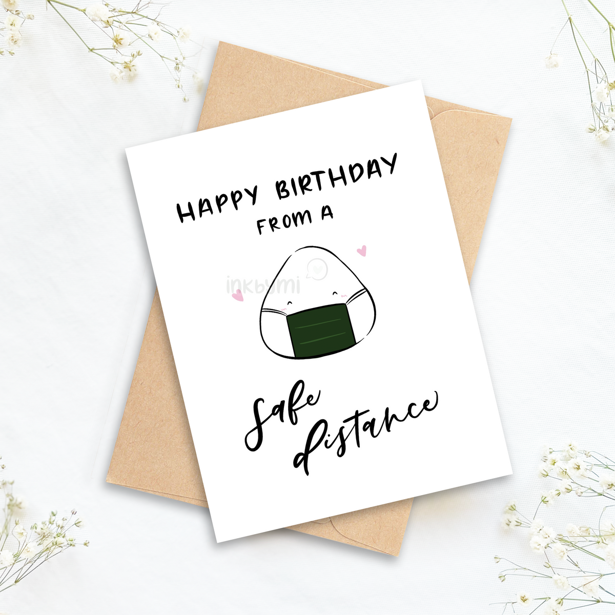 Happy Birthday from a Safe Distance Greeting Card – inkbymi