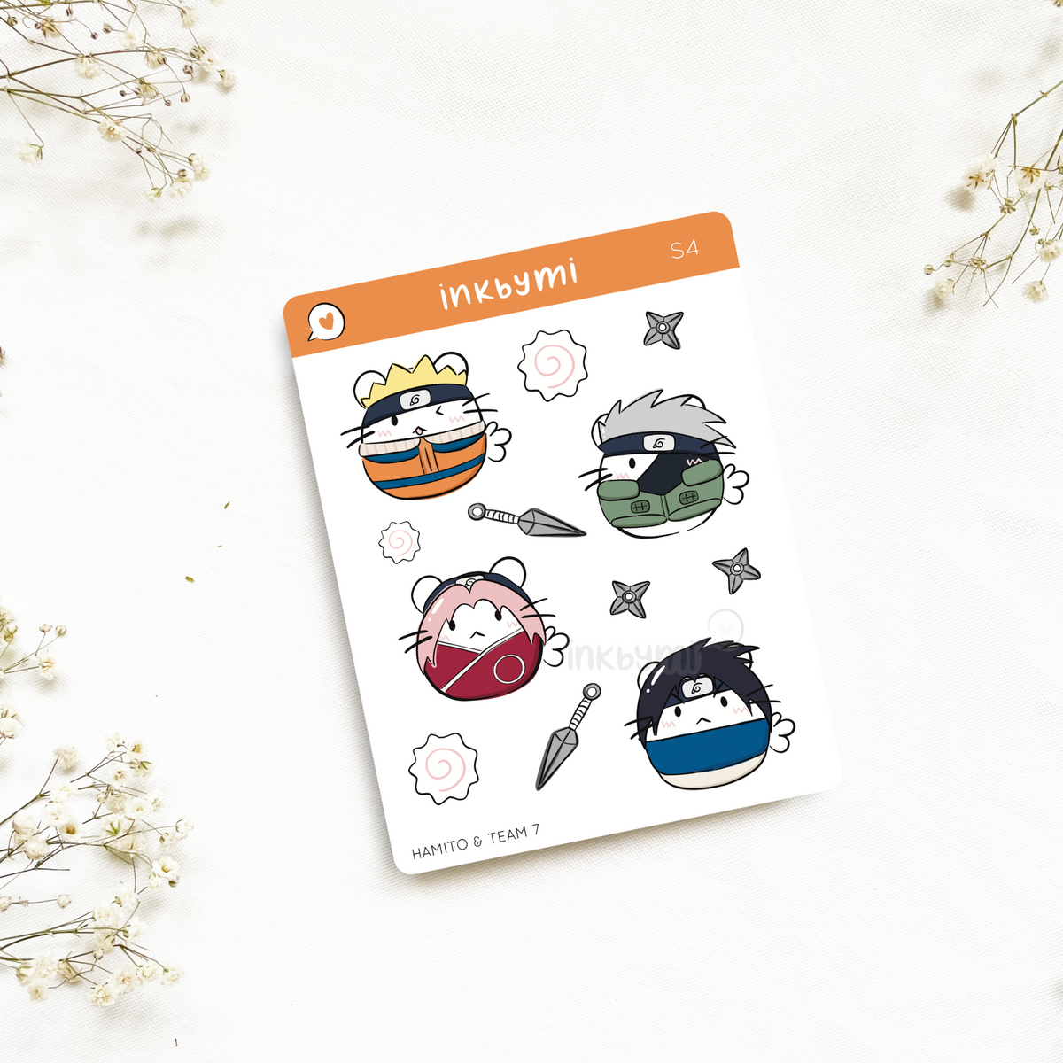 Hamito and Team 7 Sticker Sheet – inkbymi
